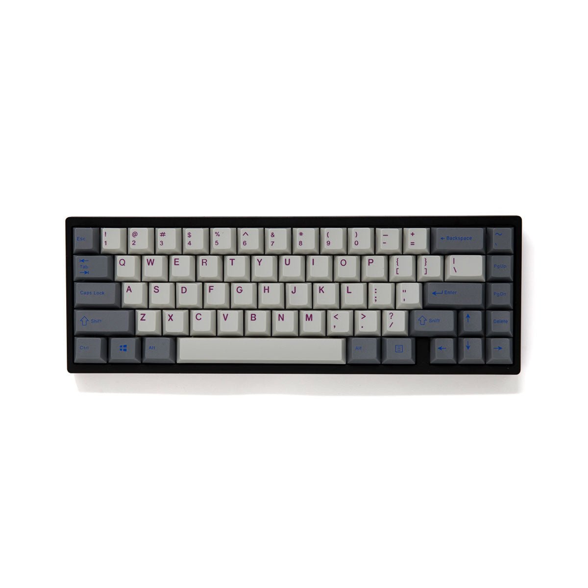 EnjoyPBT Grey White Keycap Set Doubleshot ABS – Divinikey