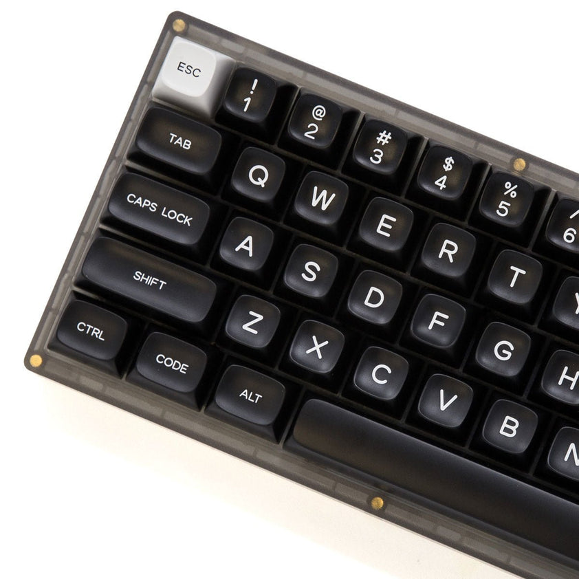 PGA Black and White Keycap Set Doubleshot ABS – Divinikey