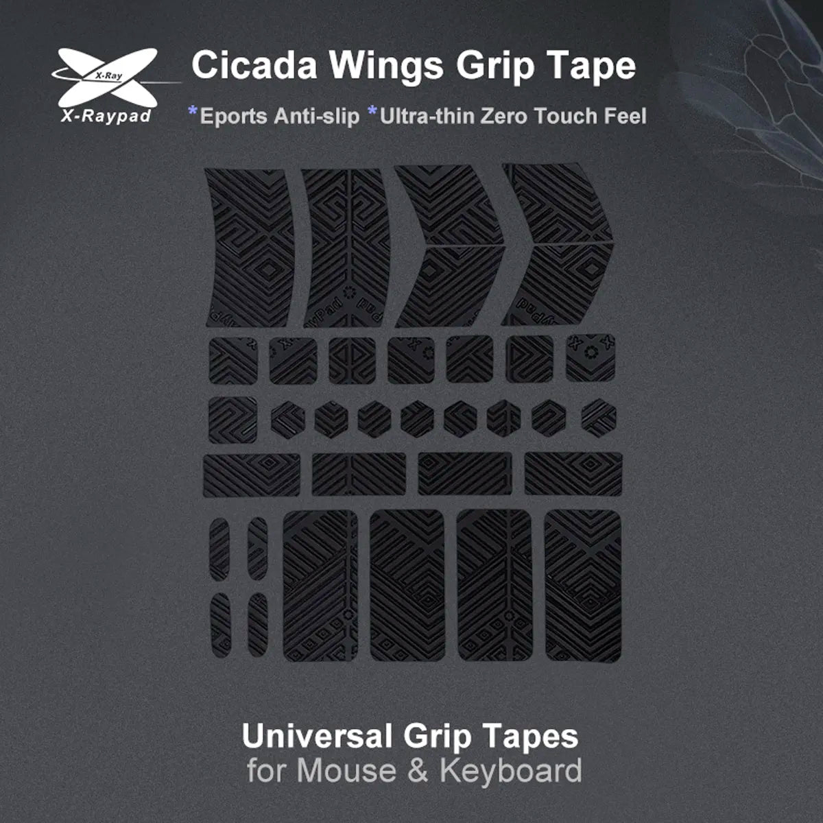 X-raypads Cicada Wings Geom Universal Grip Tape – Divinikey